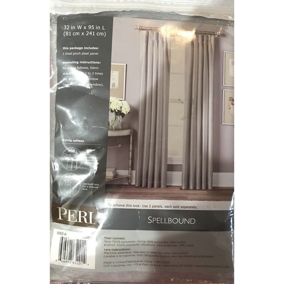 Peri | Other | Peri Spellbound Pinchpleat 32x 95 Rod Pocket Lined ...